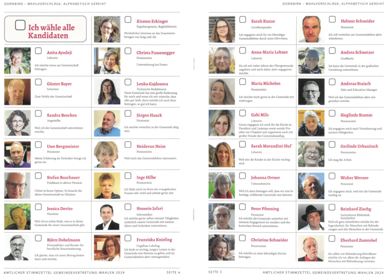 Organisation – Evangelische Gemeinde Dornbirn